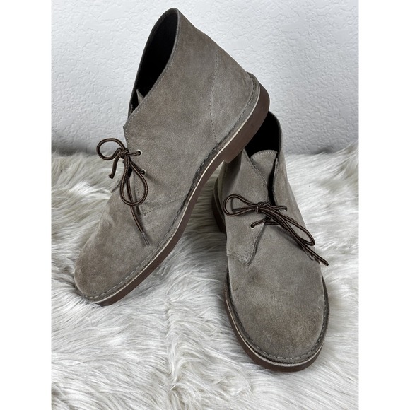 Clarks | Shoes | Clarks Bushacre 2 Desert Chukka Boots Taupe Suede ...